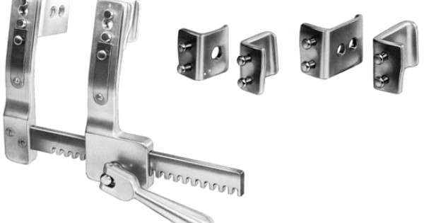 Burford Rib Spreader child 13cm Alum. w/2 pairs of blades, 30x42x130mm ...